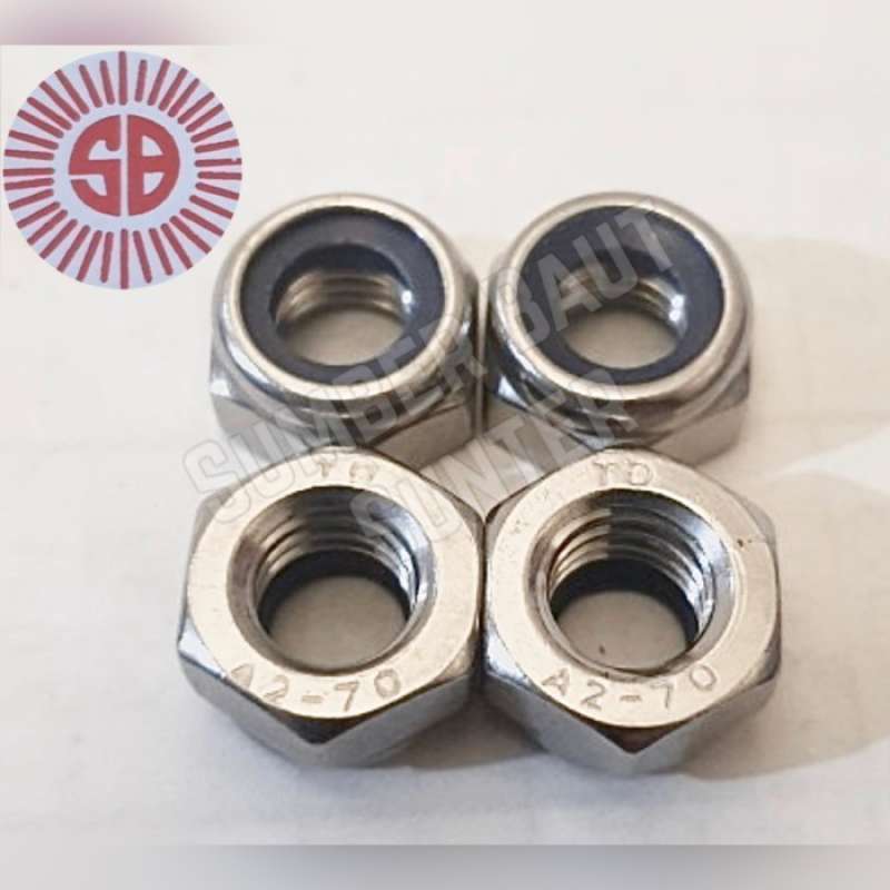Promo M12 X 1.75 Mur Nylon Stainless Ss304 - Lock Nut Diskon 33% di ...