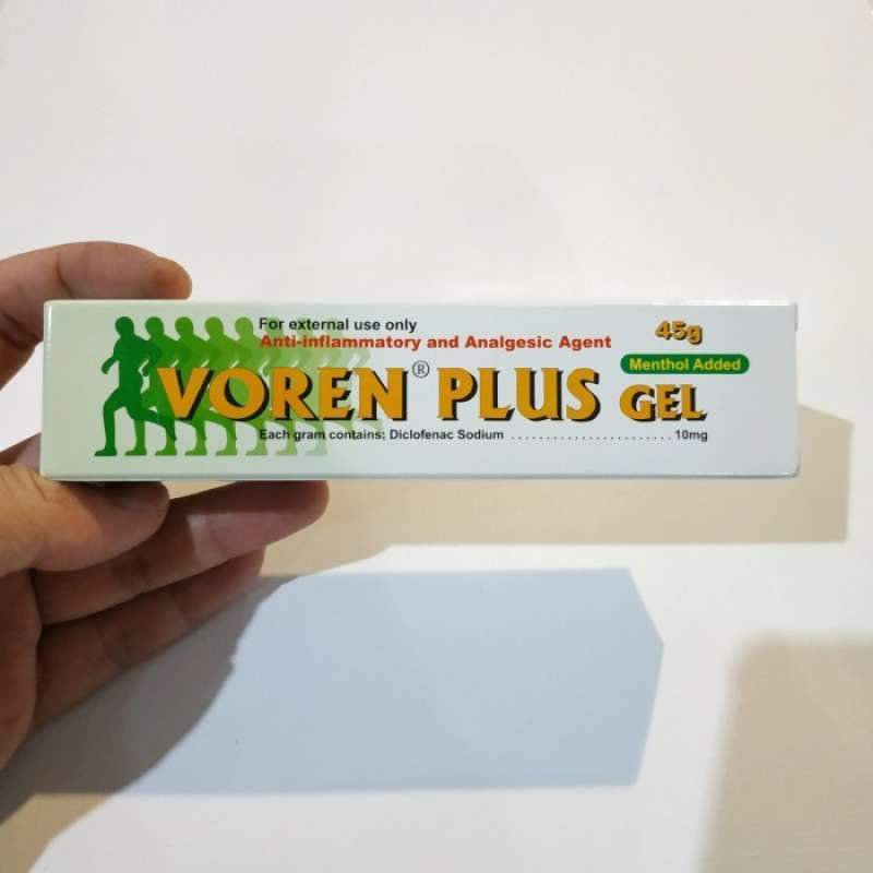 Jual Voren Plus Gel 45 Gram Analgesic Agent Anti Inflamatory Voltaren ...