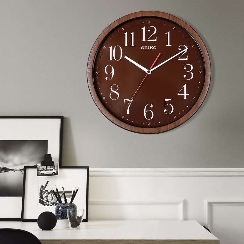Promo Seiko Qxa737 Analog Quiet Sweep Wall Clocks Jam Dinding [39 Cm ...