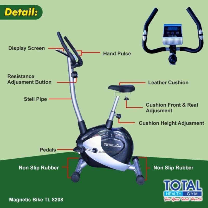 Jual Sepeda Speda Statis Static Magnetik Magnetic Bike Olahraga Tl 8208 ...