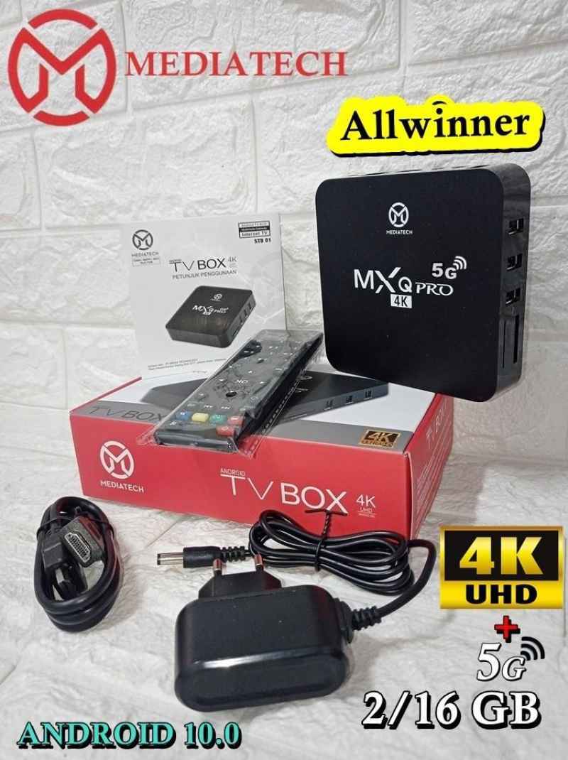 Jual Mediatech Tv Box Mxq Pro 4k Android 10.0 [2gb+16gb] Di Seller ...