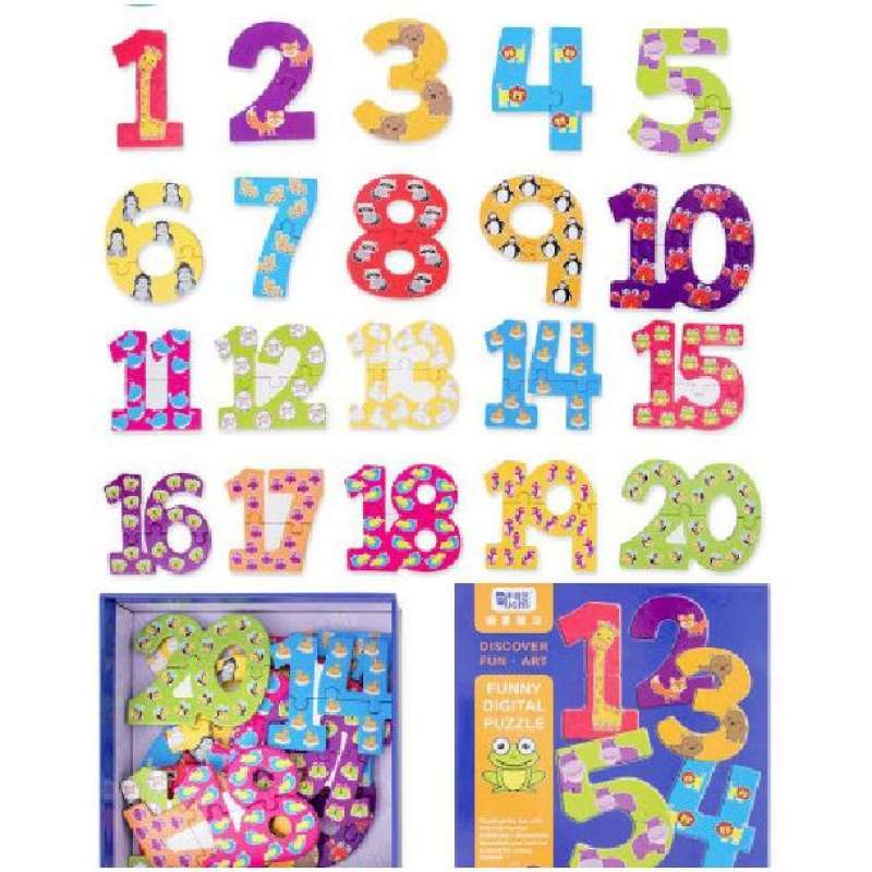 Jual Funny Puzzle Dus - Puzzle Mencocokkan Huruf Dan Angka Di Seller ...