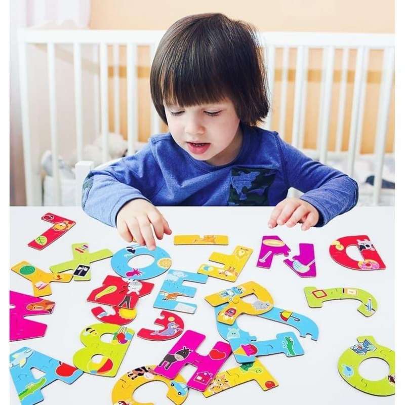 Jual Funny Puzzle Dus - Puzzle Mencocokkan Huruf Dan Angka Di Seller ...