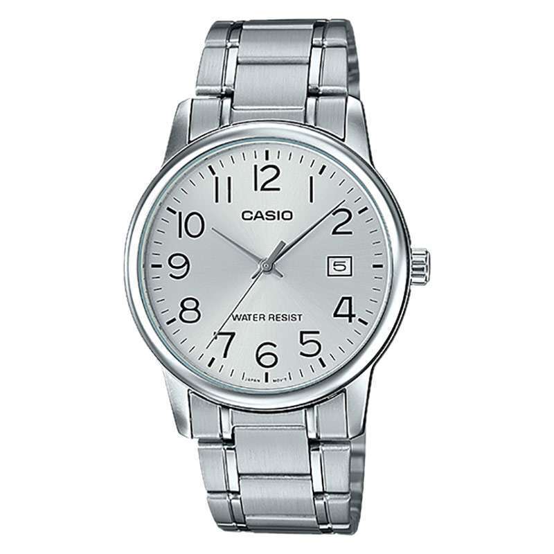 Promo Casio MTP-V002D-7BUDF Silver Dial Stainless Steel Strap Diskon 36 ...