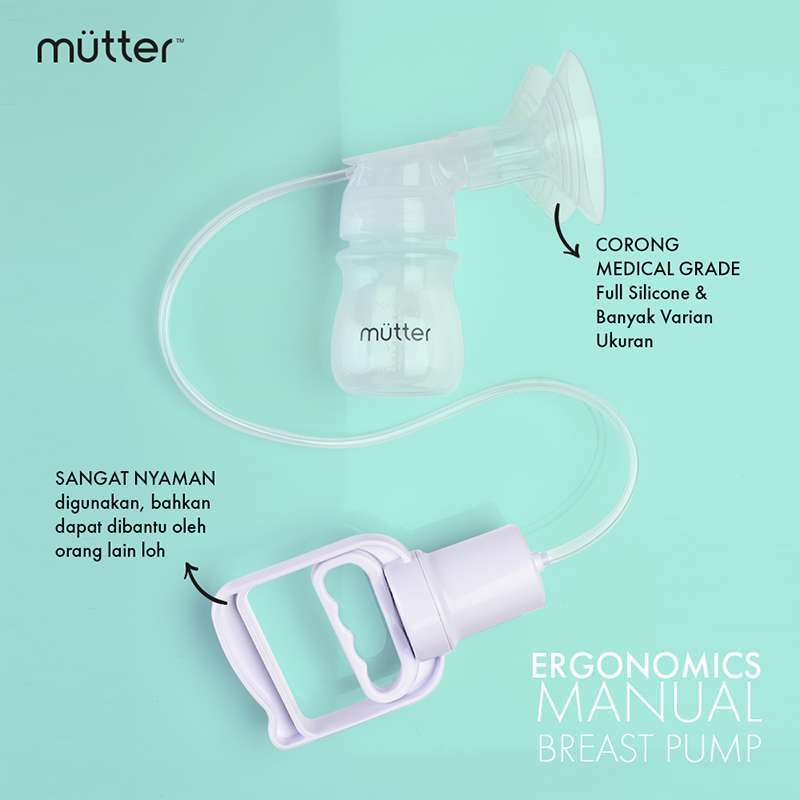 Promo MUTTER JADE Pompa ASI Manual Ergonomis Breast Pump - Putih Diskon ...