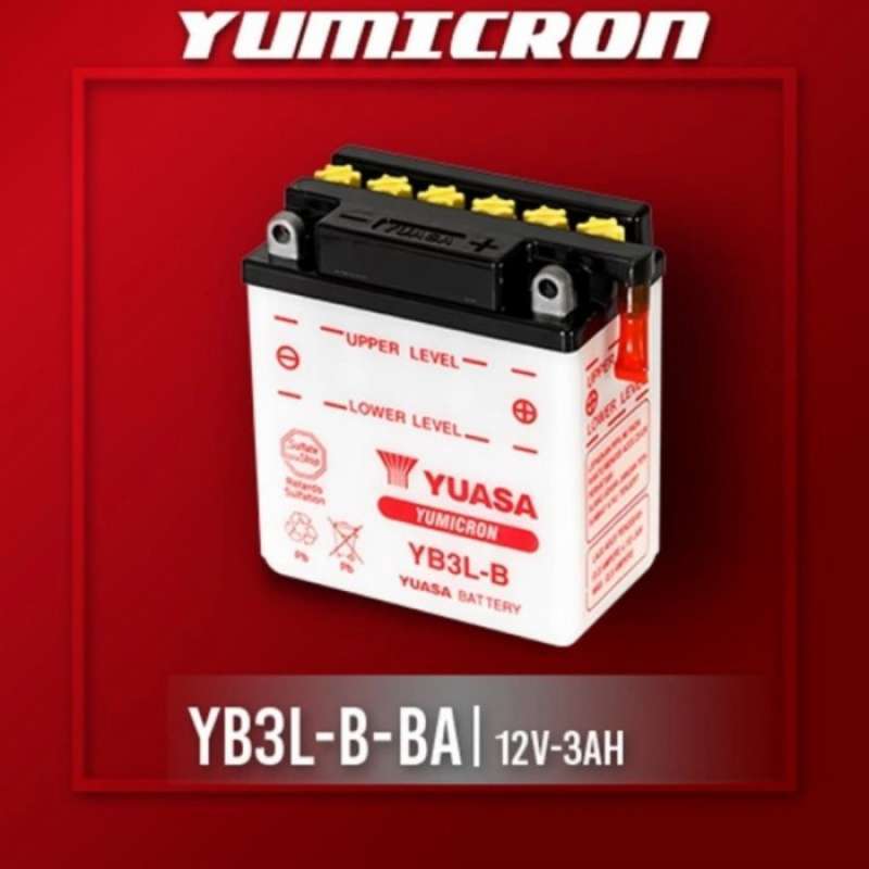 Jual Aki Accu Motor Yuasa YB3L B Basah 12v 3Ah Original di Seller Karbura Store - Duri Kepa ...