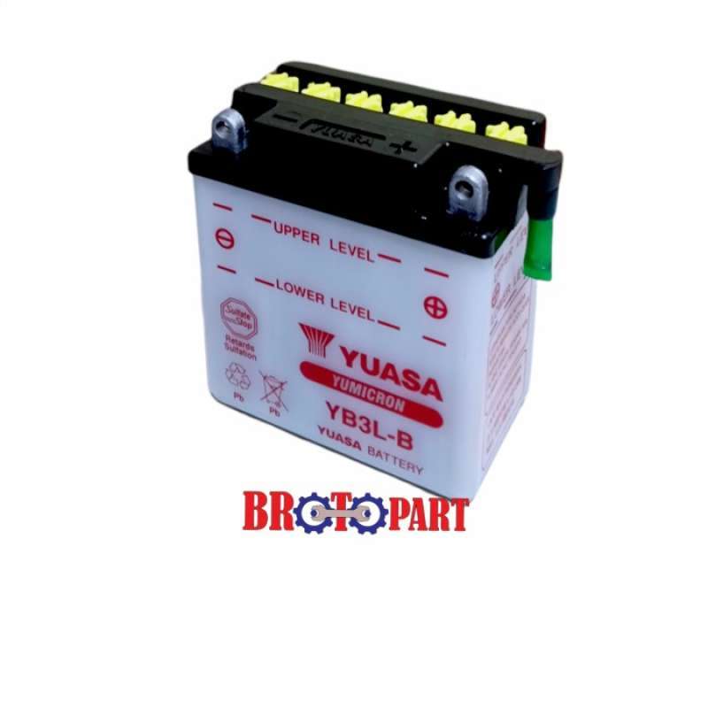 Jual Aki Accu Motor Yuasa YB3L B Basah 12v 3Ah Original di Seller Karbura Store - Duri Kepa ...