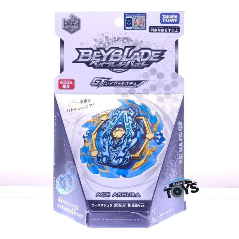 Jual Beyblade Ace Ashura .00m.v Ice Prison Burst Rise Gt Wbba Beyblade ...