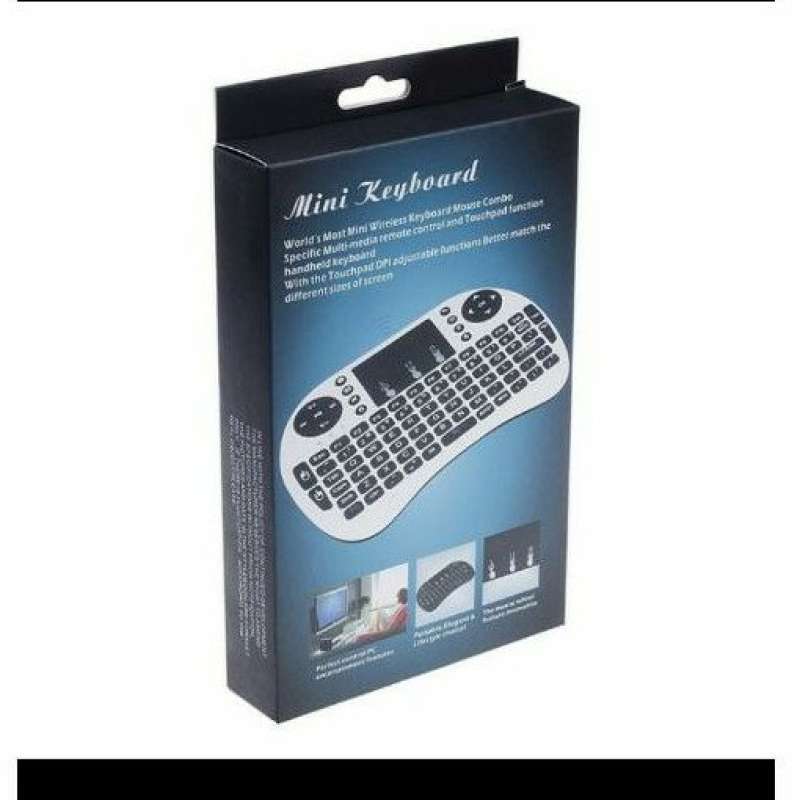 Jual Mini Keyboard Wireless I8 Touchpad Keyboard Untuk Stb Android ...