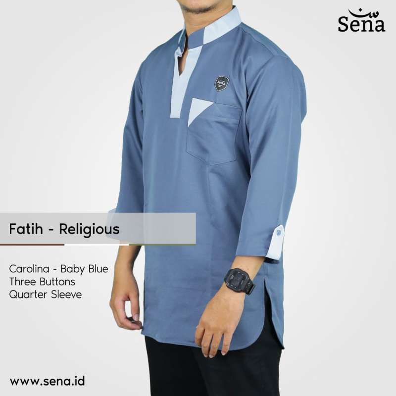 Promo SENA FATIH - RELIGIOUS | Baju Kemeja Koko Pria - Kemeja Formal ... Promo SENA FATIH - RELIGIOUS | Baju Kemeja Koko Pria - Kemeja Formal ...