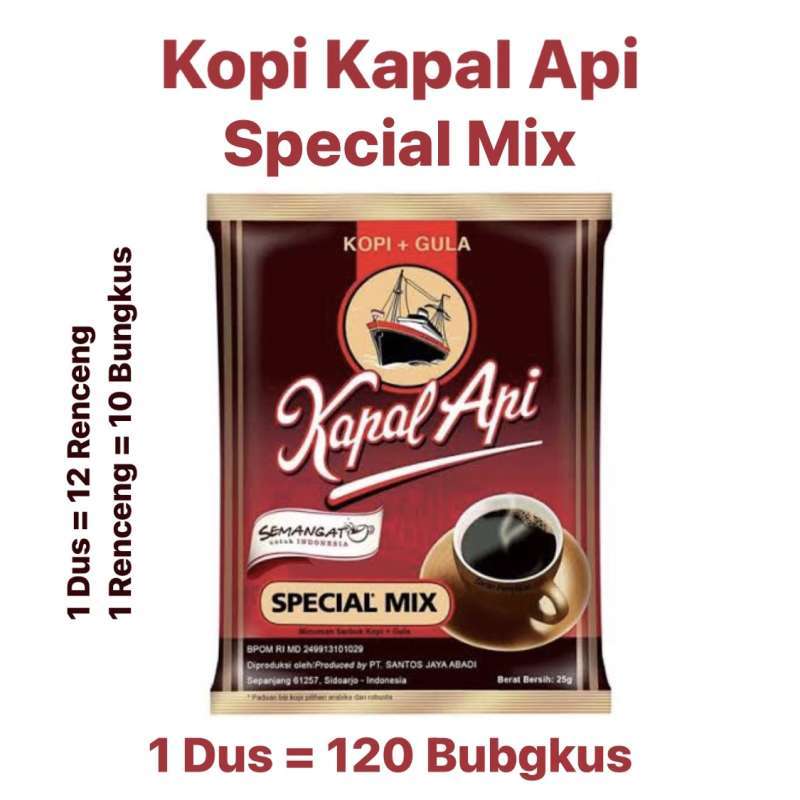 Jual 〖 Kopi Kapal Api Special Mix | 1 Dus = 120 Bungkus / Sachet | 1 ...