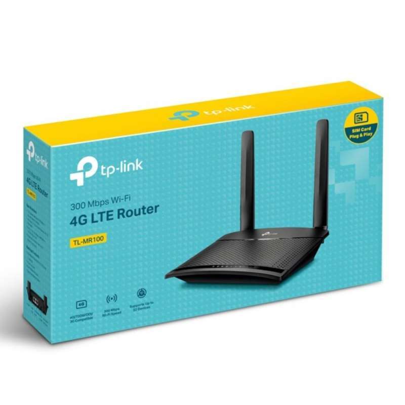 Promo Tl-mr100 300 Mbps Wireless N 4g Lte Router Diskon 77% Di Seller ...