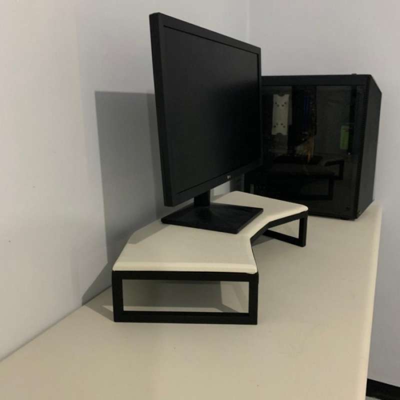 Promo Stand Meja Monitor Curve Pc Komputer Frame Besi Diskon 17% di ...