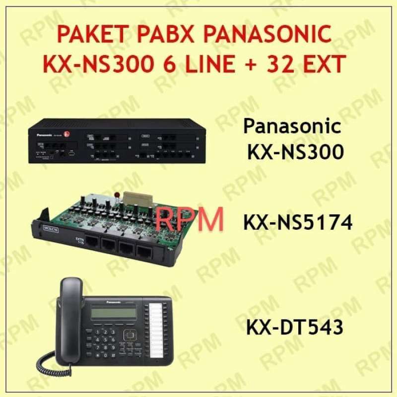 Promo Paket Pabx Panasonic Kx Ns300.Kapasitas 6 Line 32 Ext Diskon 23% di Seller Grock Store ...