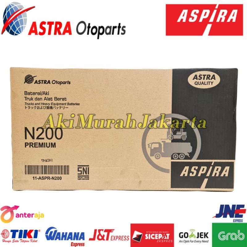 Jual Aki Forklift Aspira Astra N200 / 190H52 Aki Basah 12V / 200Ah di ...