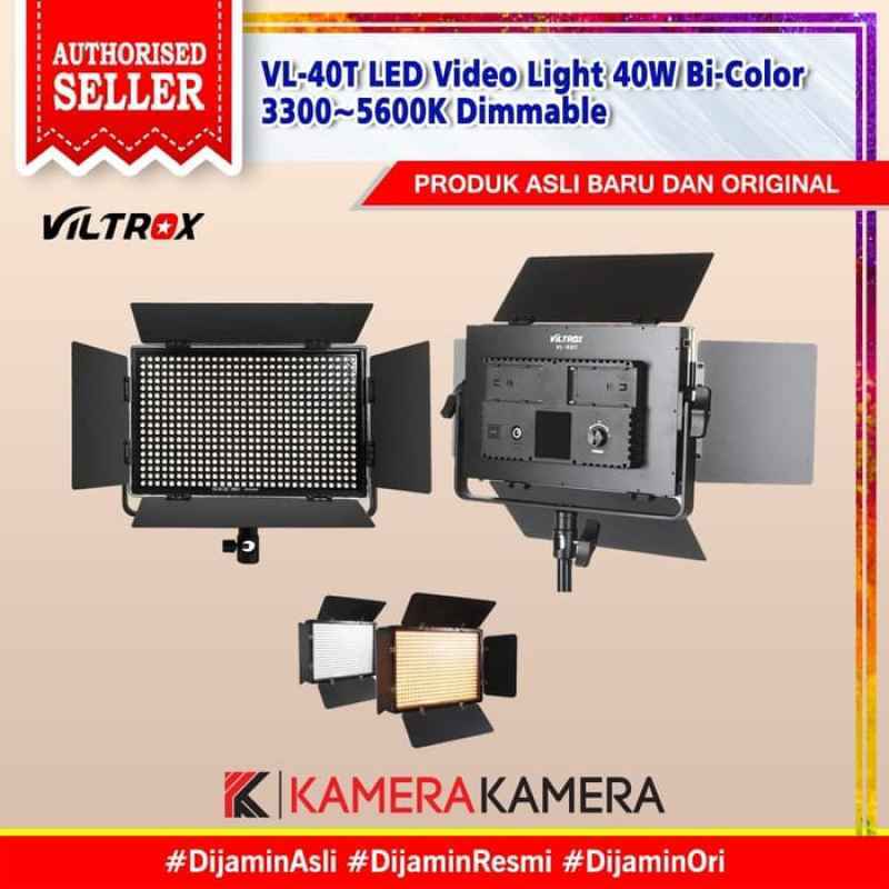 Jual KameraKamera Viltrox VL-40T LED Video Shooting Light Lampu Photography 3300-5600K di Seller ...