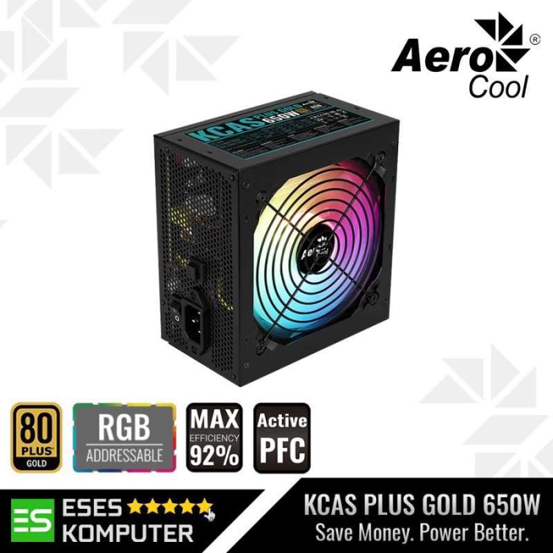 Jual PSU Aerocool KCAS Plus Gold 650W 80 Plus Gold - ARGB di Seller ESES Komputer - Jl.A.Yani No ...