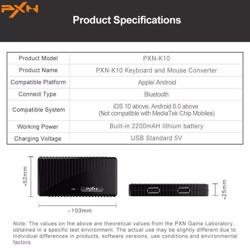 Jual PXN K10 Mobile Keyboard and Mouse Adapter USB Game Controller ...