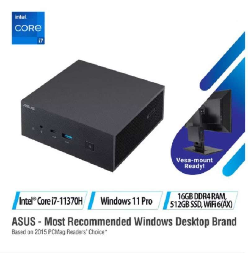 Jual ASUS Mini PC PN63-S1 [Intel Core I7-11370H Barebone] di Seller ...
