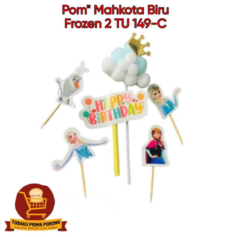 Jual Topper Happy Birthday / Topper Ulang Tahun / Topper Kue - Mahkota ...
