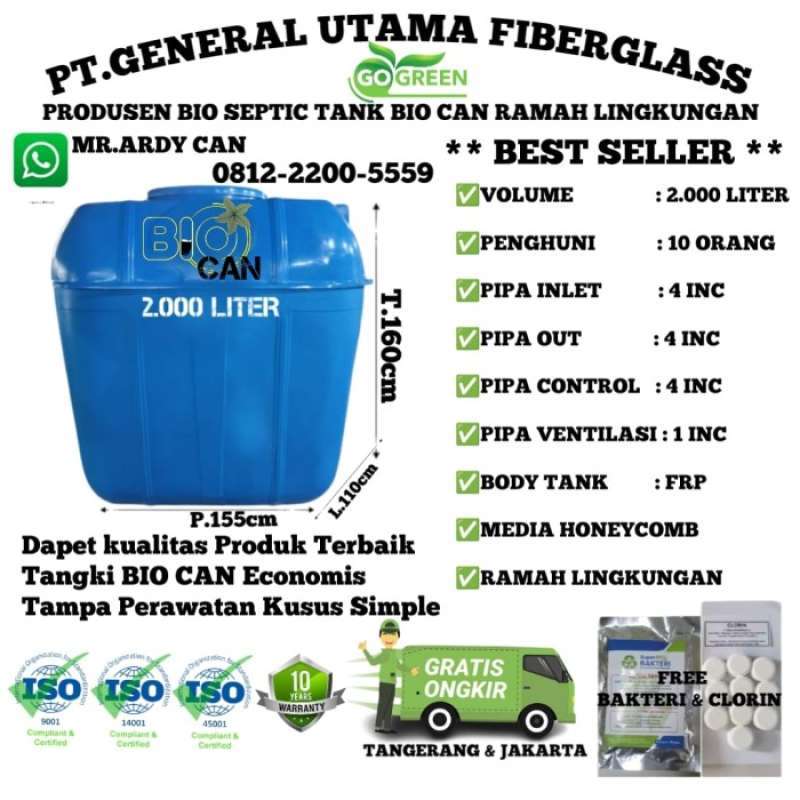 Promo septic tank bio , biotech , biofil , biofilter , biotaff 2000 ...