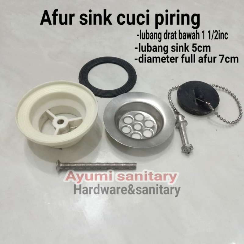 Promo Afur sink pembuangan wastafel cuci piring UK 1 1/2inc Diskon 5% ...