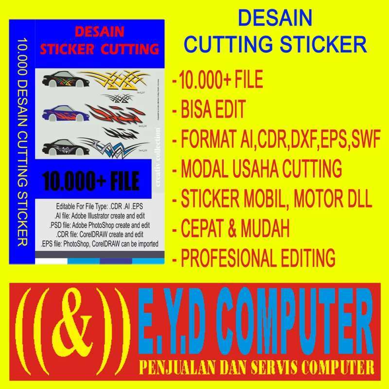 Jual Desain Template Cutting Sticker Editing Coreldraw Di Seller Toko ...