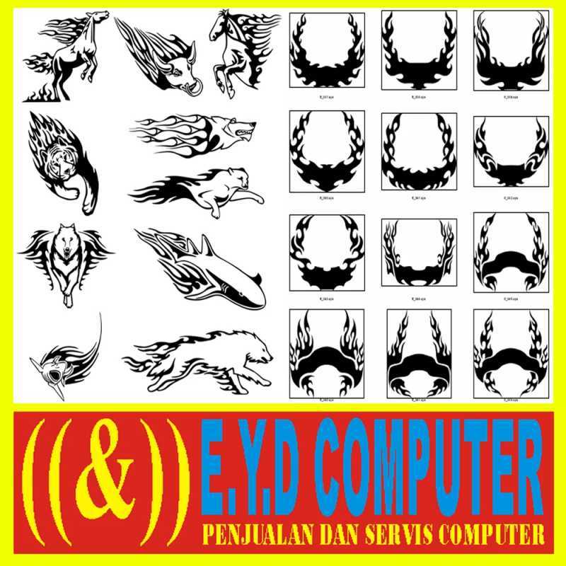 Jual Desain Template Cutting Sticker Editing Coreldraw Di Seller Toko ...