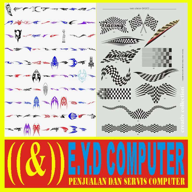 Jual Desain Template Cutting Sticker Editing Coreldraw Di Seller Toko ...