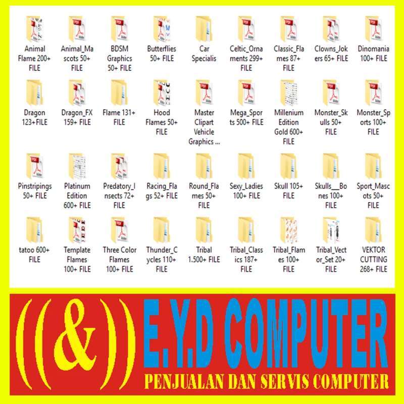 Jual Desain Template Cutting Sticker Editing Coreldraw Di Seller Toko ...