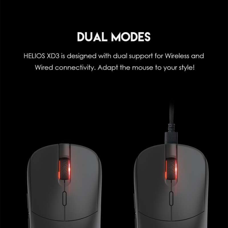 Jual Fantech Helios Xd3 Dual Mode Wireless Wired Rgb Gaming Mouse Di ...