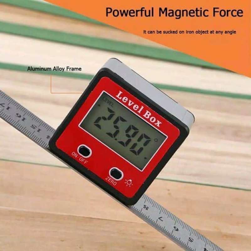 Promo Digital Inclinometer Angle Finder Bevel Box Busur Derajat Digital ...