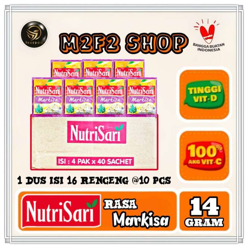 Promo Nutrisari Minuman Serbuk | Rasa Markisa Sachet - 14 Gr (kemasan ...