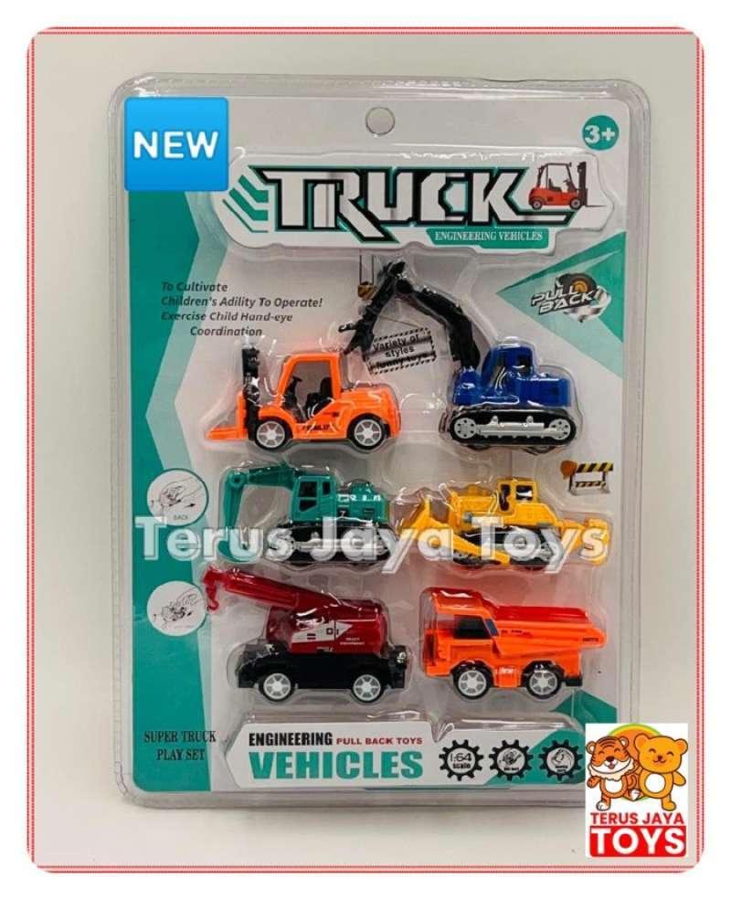 Promo Mainan Mobil Truk Alat Berat Kendaraan Konstruksi Engineering ...