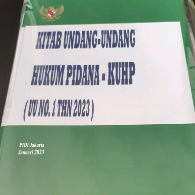 Jual Buku Uu Kuhp 2023. Uu No. 1 Tahun 2023 Ttg Kitab Uu Hukum Pidana (kuhp).hard Cover Di ...
