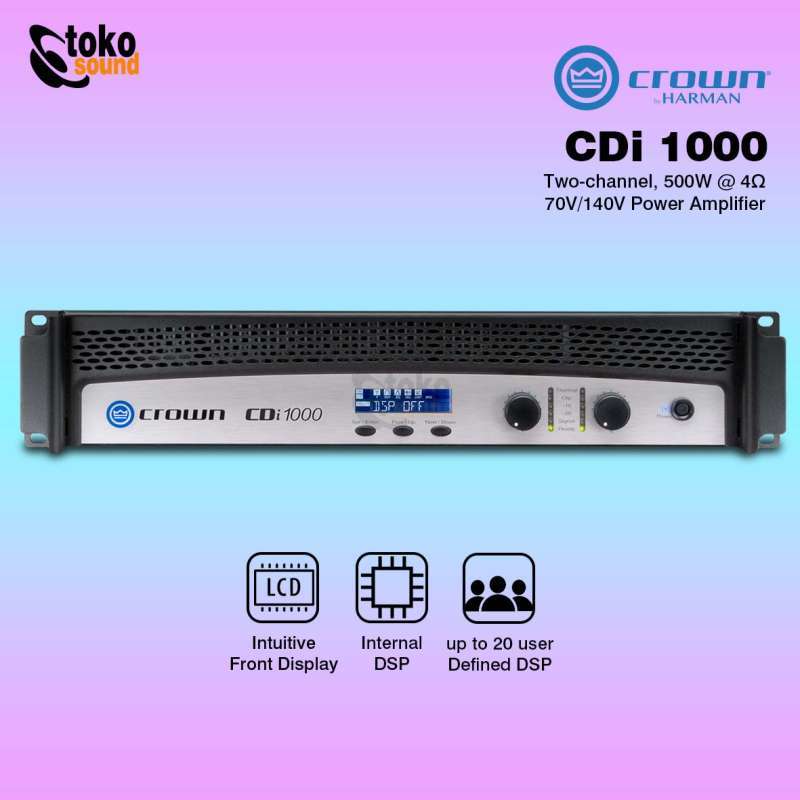 Jual Crown Cdi 1000 - Two Channel Commercial Amplifier Di Seller ...
