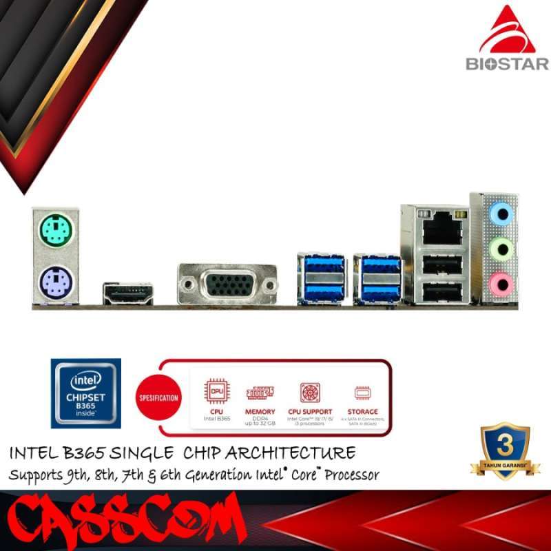 Jual Motherboard BIOSTAR B365MHC (Intel LGA 1151 Coffee Lake Gen9, Gen8 ...