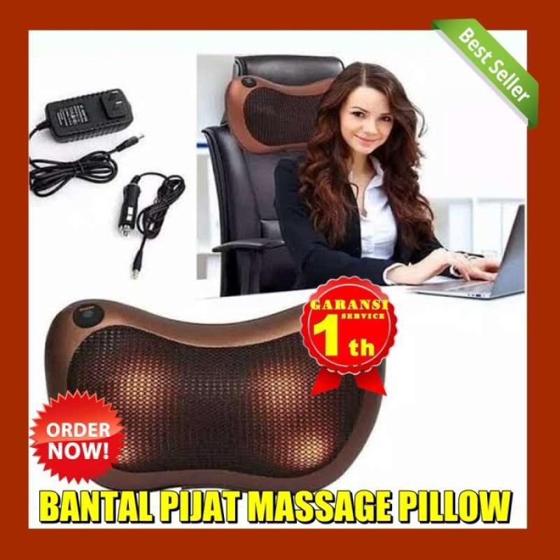 Jual Bantal Pijat Terapi Leher Pundak Punggung Paha Elektrik Massage ...