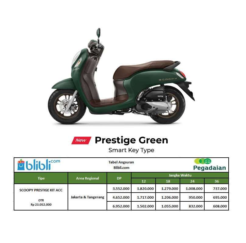 Jual Pegadaian - [dp] Honda All New Scoopy Prestige Smart Key Sepeda ...