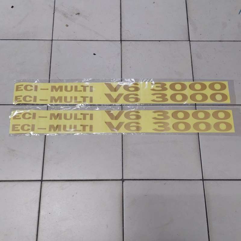 Jual Sticker Stiker Body Eci Multi V6 3000 Mitsubishi Pajero Bensin V43 ...