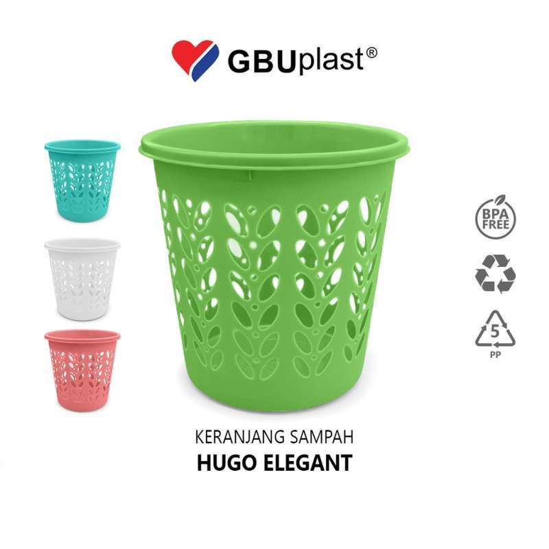 Jual Gbu Tempat Sampah Bulat Keranjang Sampah Plastik Trash Bin Hugo Di ...