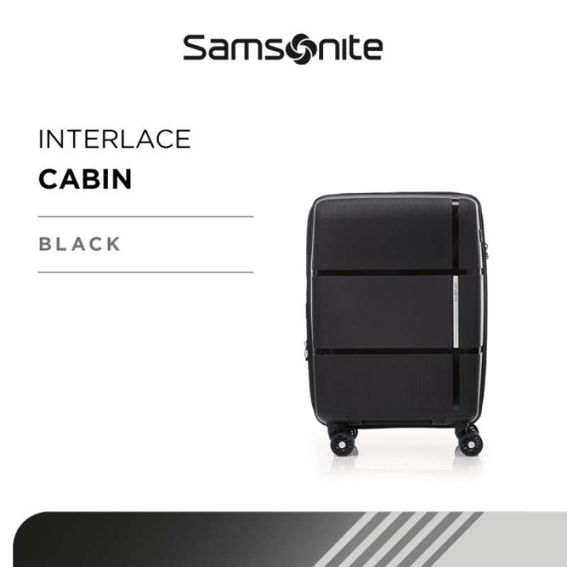 Jual Samsonite Koper Hardcase Interlace Cabin 20 inch - Black di Seller ...