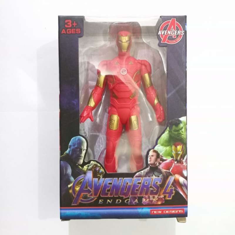 Jual Mainan Super Hero Avengers Figure Ironman Spider man Hulk Thanos ...