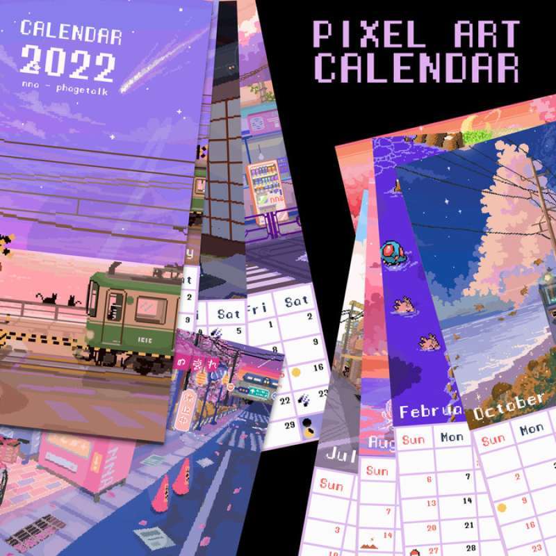 Promo Kalender 2022 (pixel art) Diskon 23% di Seller Paperindo Store ...