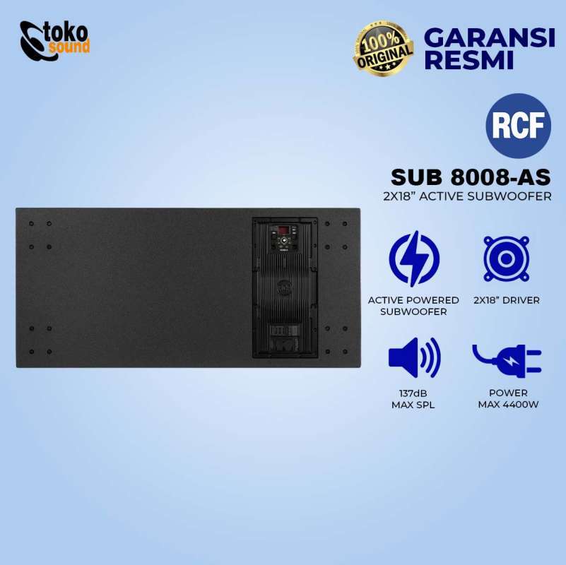 Jual Rcf Sub 8008 As Professional Powered Dual 18 Inch Subwoofer Di ...