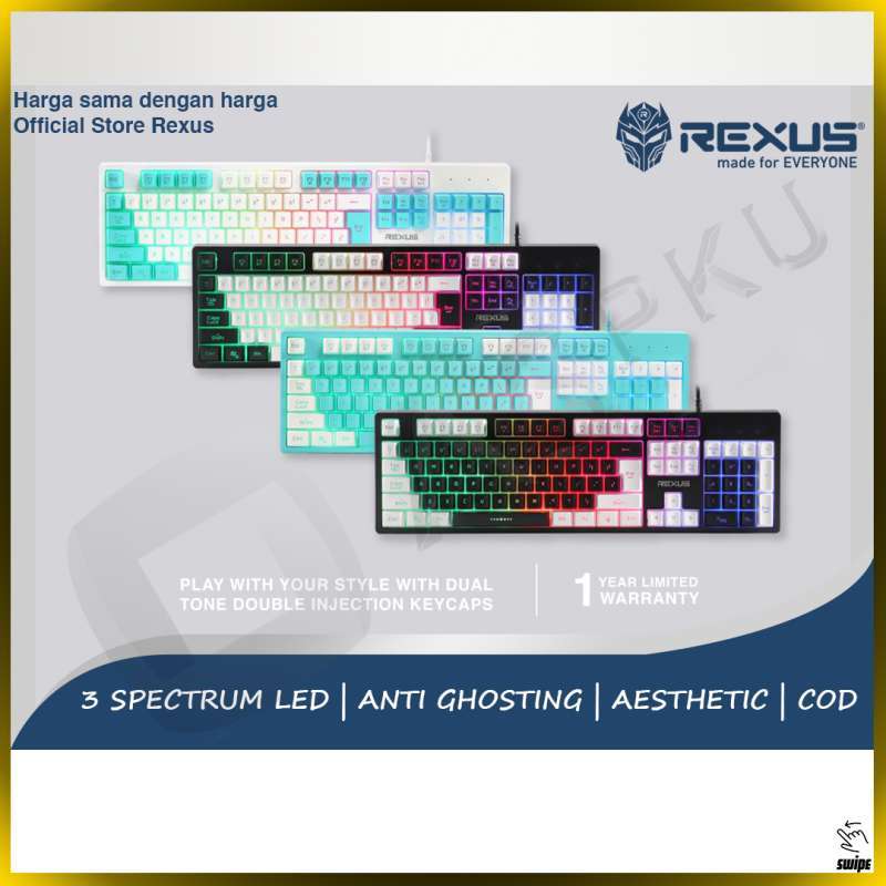 Jual Rexus Gaming Keyboard K9E Key Komputer Computer Laptop Mouse Setup ...