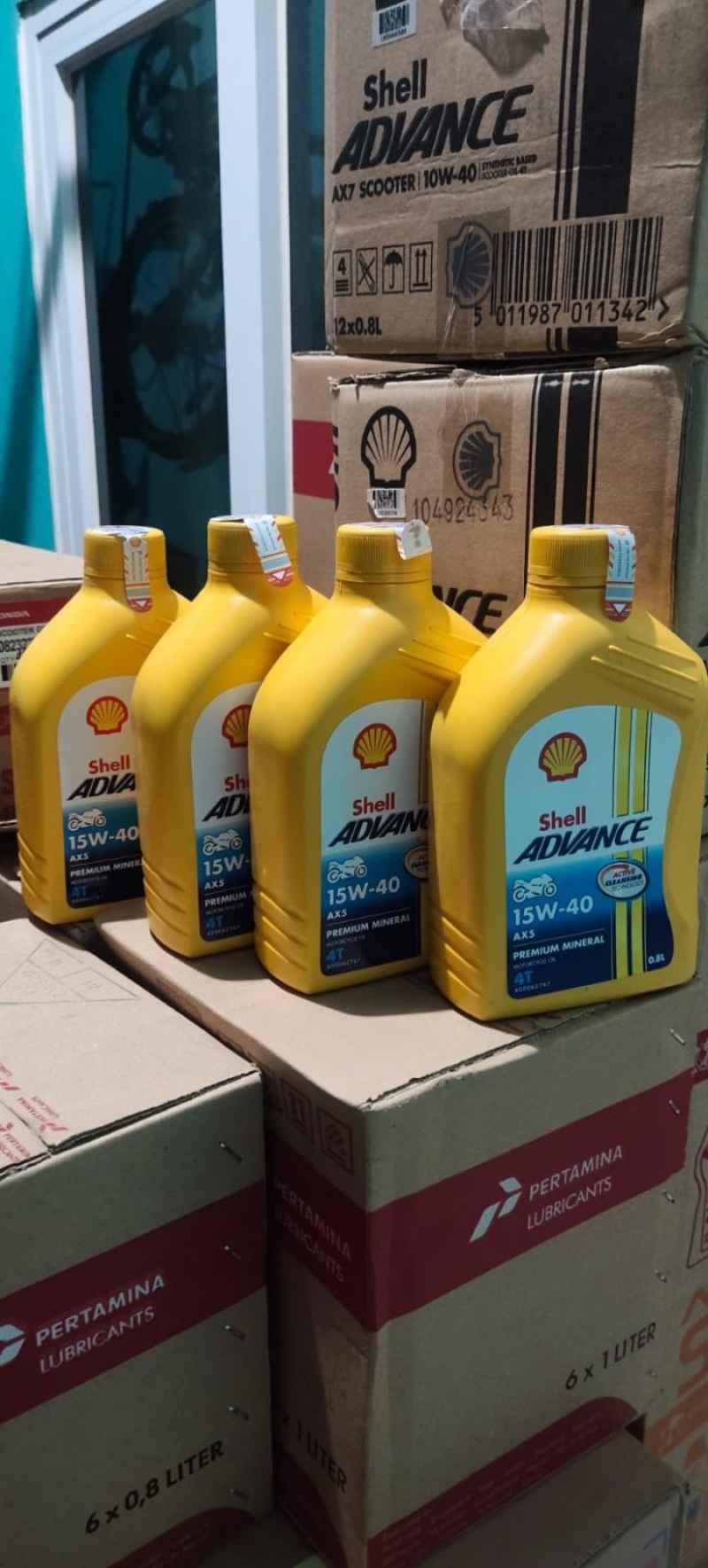 Jual Shell Advance Ax5 0,8l / Oli Shell Ax5 800ml15w-40 1 Dus Isi 12 ...