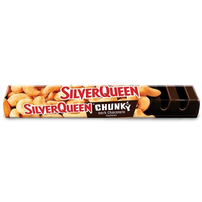 Promo silverQueen Chunky Bar 95gr Silverqueen dark chocolate cashews ...