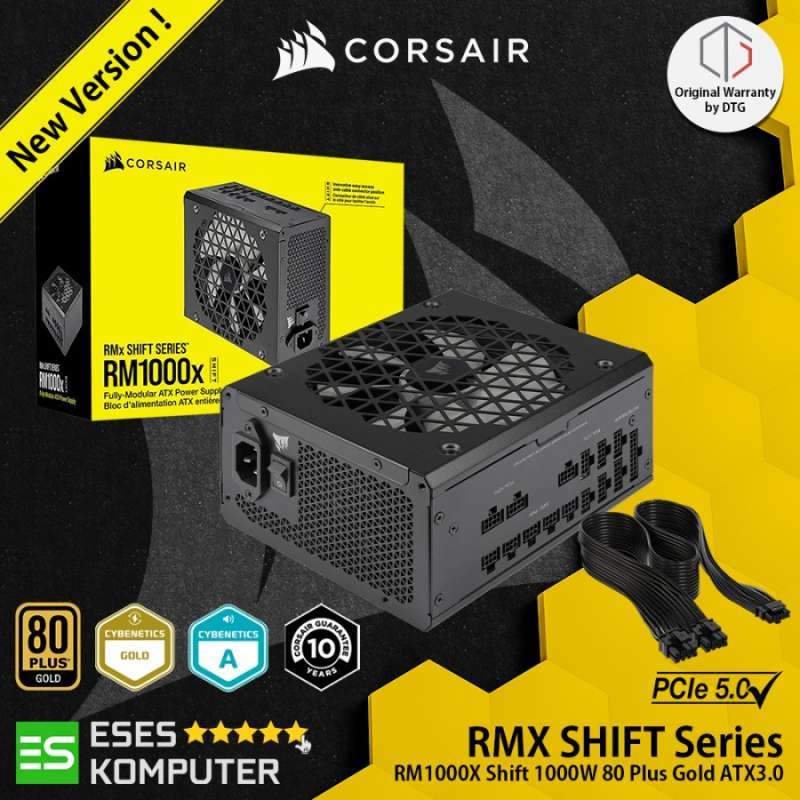 Jual PSU Corsair RM1000x SHIFT 1000W 80 Plus Gold Modular Side ...