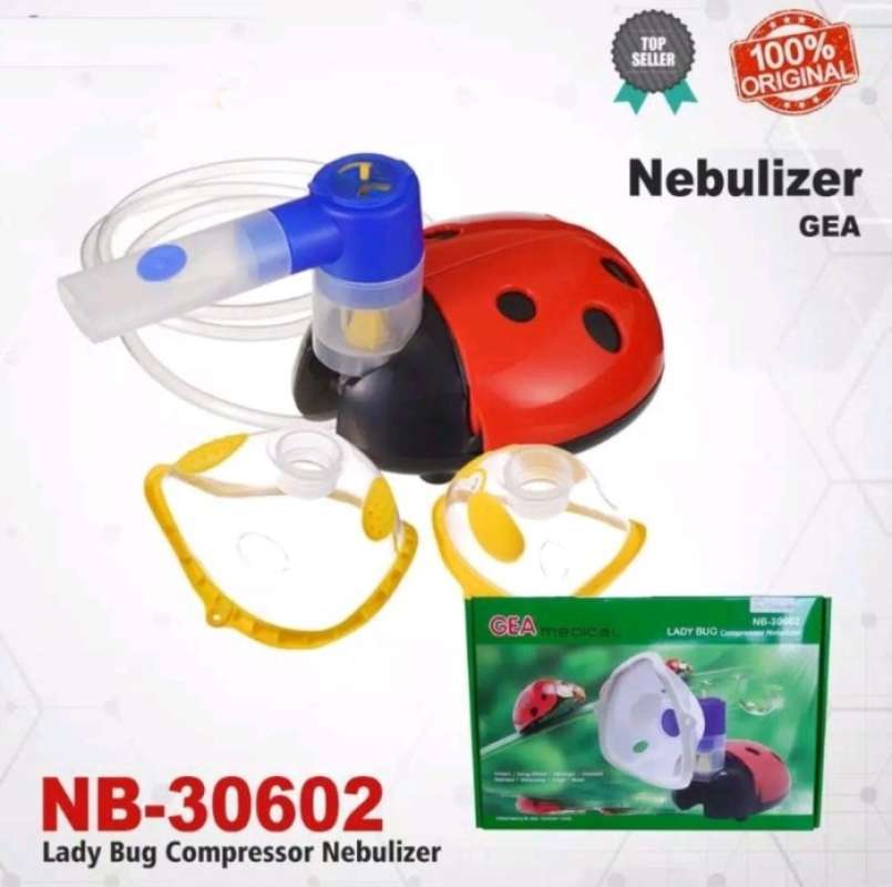 Jual New Nebulizer Gea Nebulizer Kumbang Gea Lady Bug Compressor ...